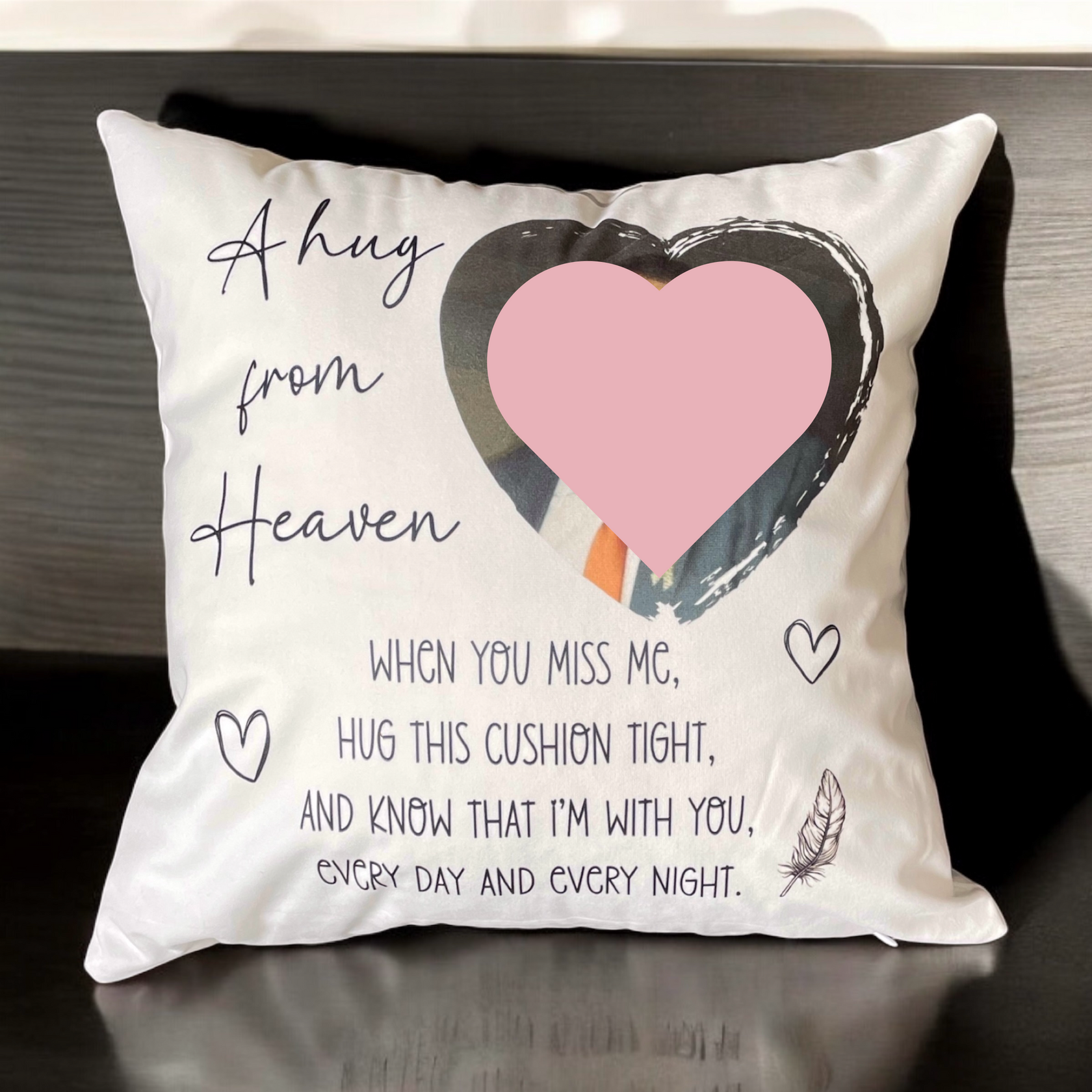 A Hug From Heaven Memorial Cushion | Memorial Remembrance Gift – All ...